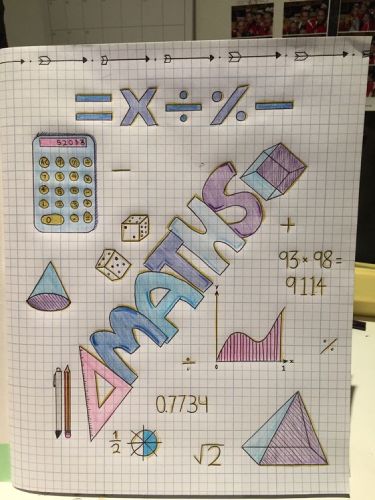 How to Create a Cute Maths Project Cover Page Design - Oh Loved