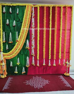 Low Budget Simple Seemantham Decorations at Home