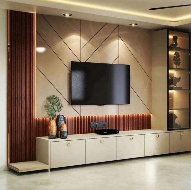 Main Hall Modern TV Unit Design - Style and Functionality - Oh Loved